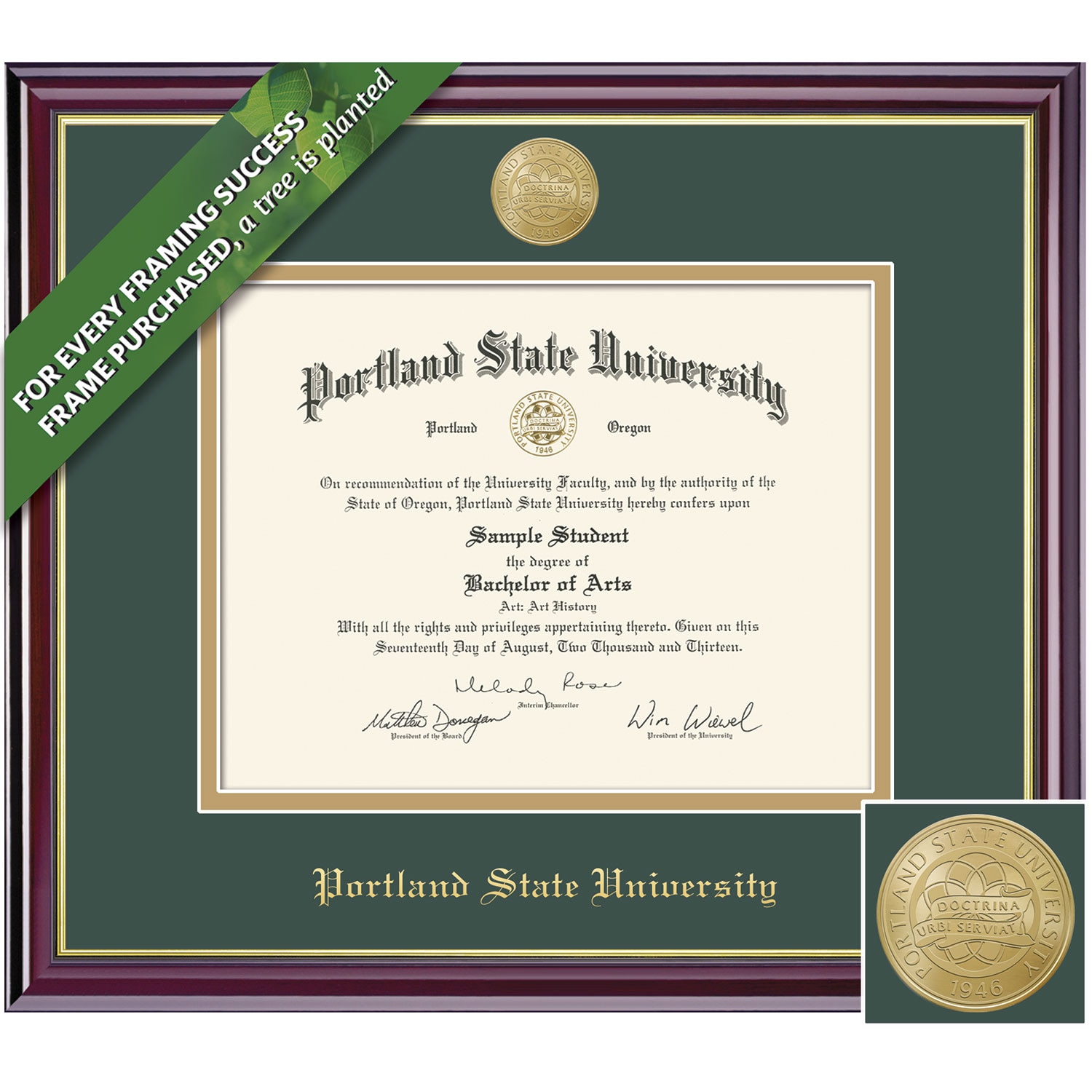 Framing Success 8 x 10 Windsor Gold Medallion Bachelors, Masters ...